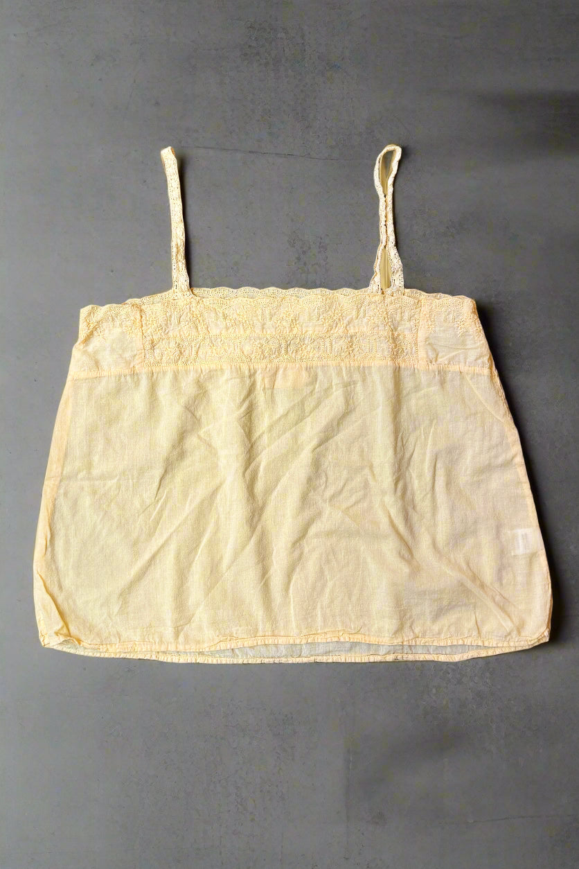 Milka Lace Singlet - Cotton Voile – Metta Melbourne