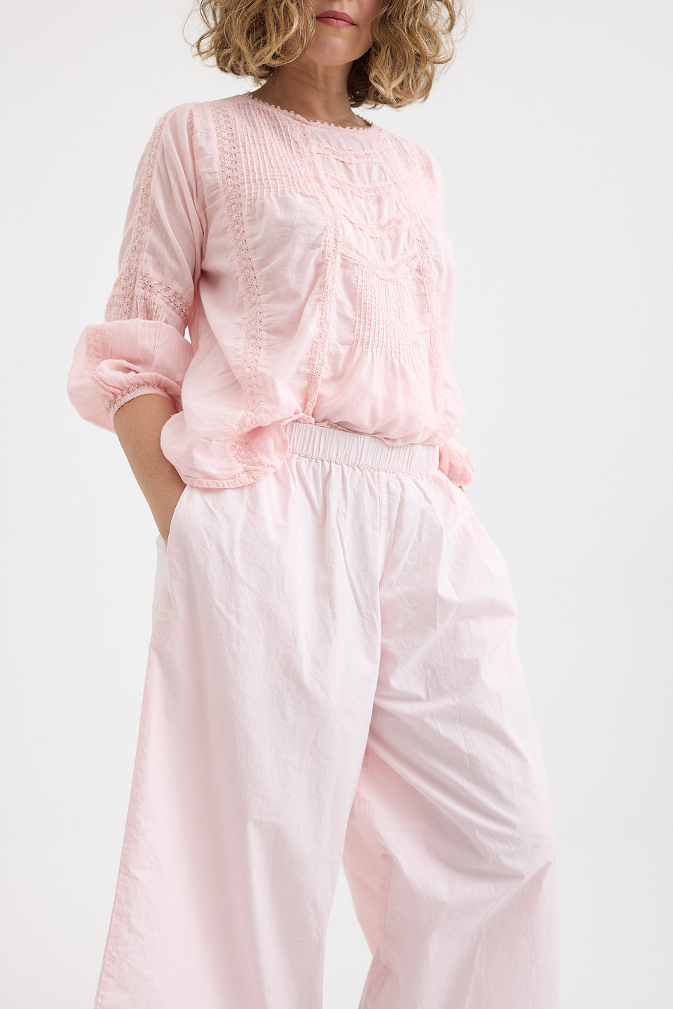 Alice Lace Blouse - Cotton Lace – Metta Melbourne